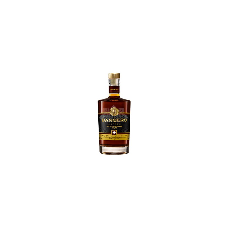 Schweizer brauner Rum Banqero Copper